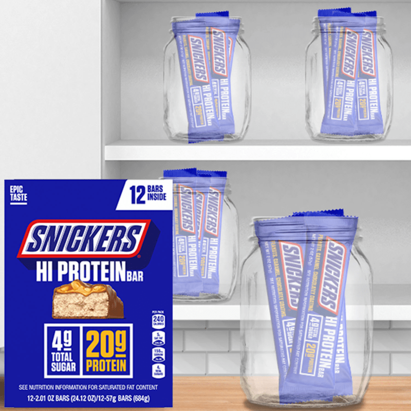 SNICKERS Hi Protein Original Bars, 24.12 oz (12-Count Box) | SNICKERS®